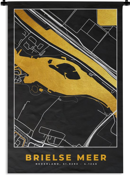 Wandkleed - Wanddoek - Kaart - Plattegrond - Stadskaart - Nederland ...