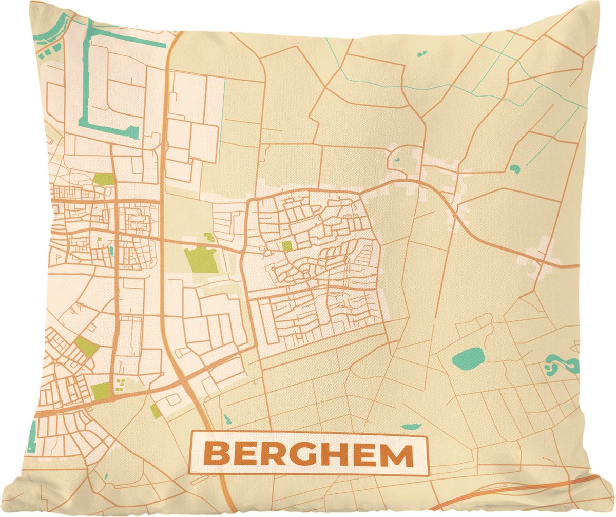 Sierkussens - Kussentjes Woonkamer - 40x40 cm - Berghem - Kaart ...