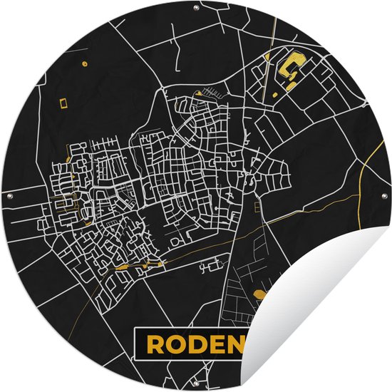 Tuincirkel Stadskaart - Black and Gold - Roden - Kaart - Plattegrond ...