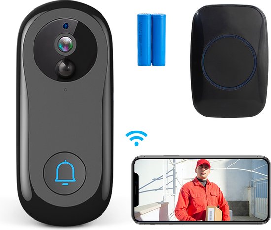 Viatel Wireless Wi-Fi Smart Visual Doorbell Camera 1080 Chime Time Wifi ...