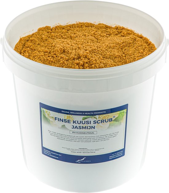 Kuusi Scrub Jasmijn 10 liter - Hydraterende Lichaamsscrub | bol
