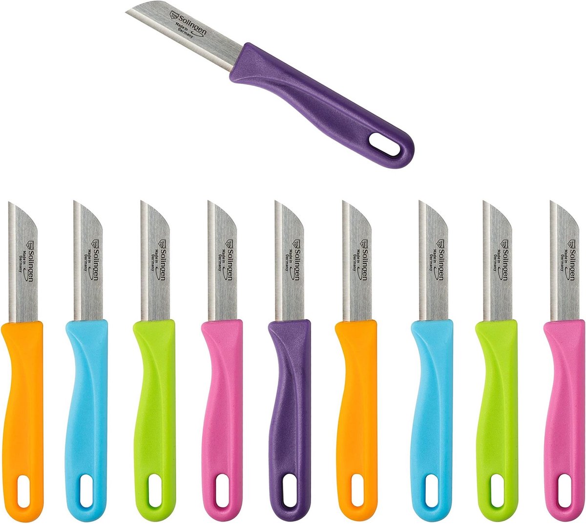 RÖR Solingen Schilmesje Aardappelmesje - RVS Glad - 16 cm - Mix Kleur ...
