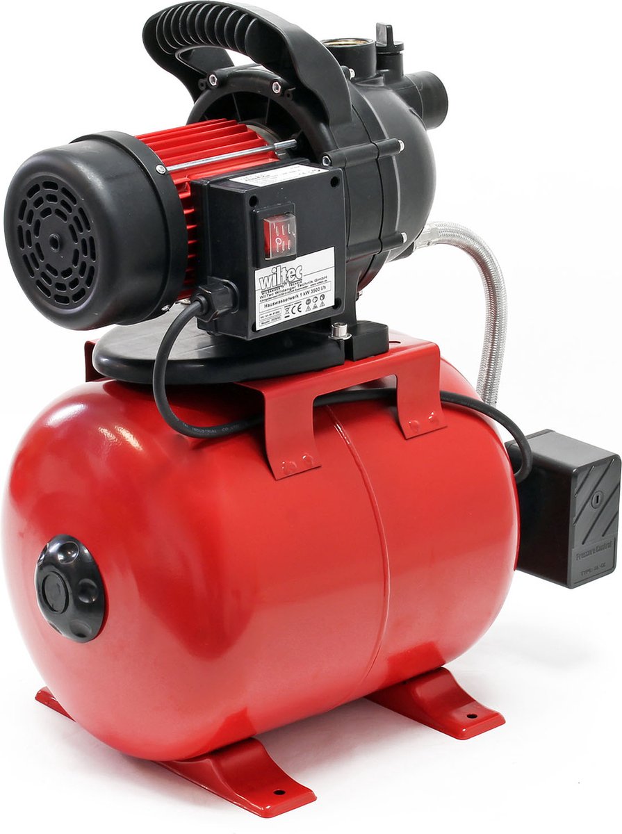 Hydrofoorpomp, tuinpomp, waterpomp met drukvat 1000 watt, 3500 l/u pomp ...