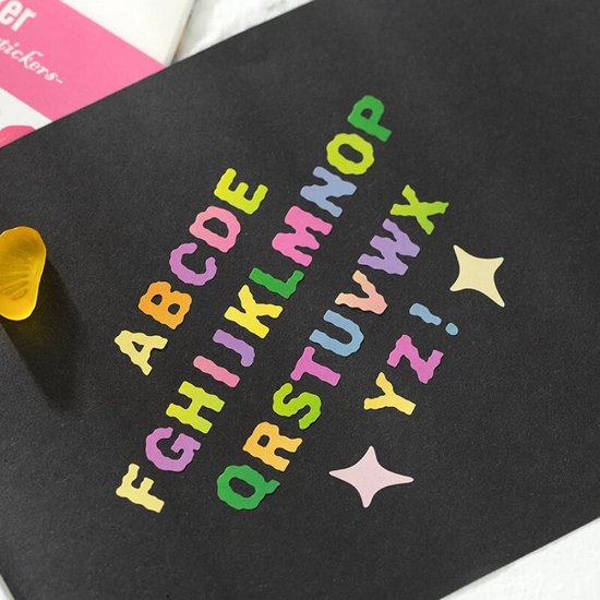 Cijfer en letter stickervel - Cijfer stickers - Letter stickers ...