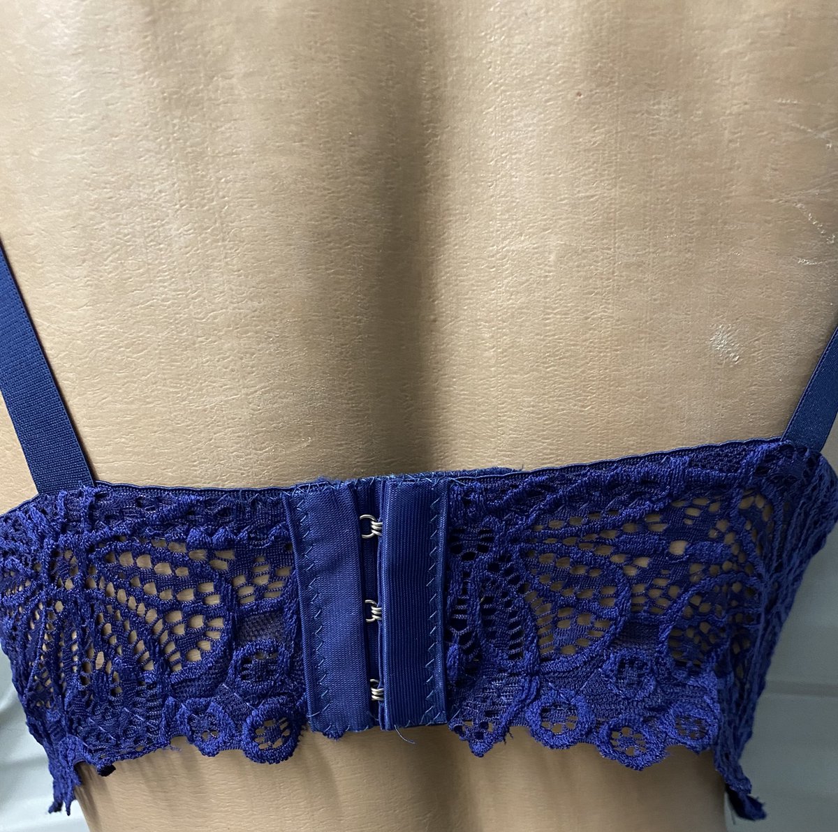 Dames bh met kant 95D donkerblauw | bol.com