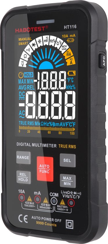 Habotest - Smart Digital Multimeter HT116 - 1000V | bol.com