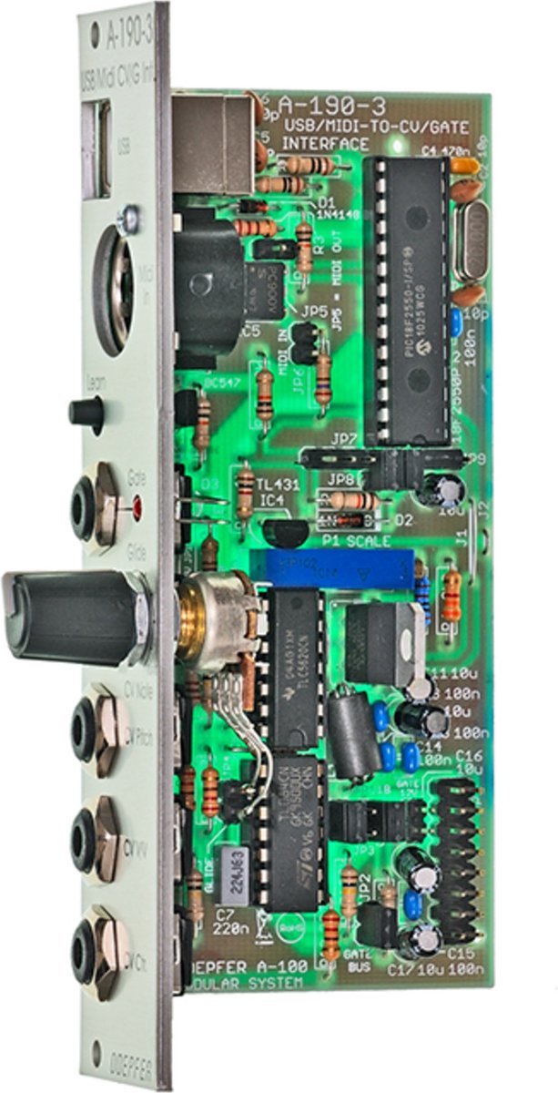 Doepfer A-190-3 USB MIDI-to-CV/Gate Interface - Interface modular ...