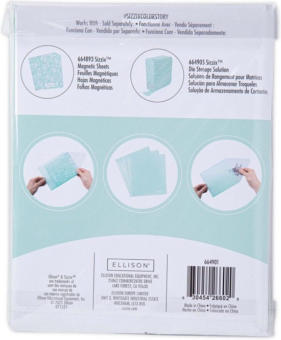 3 die storage envelopes mint - Sizzix | bol
