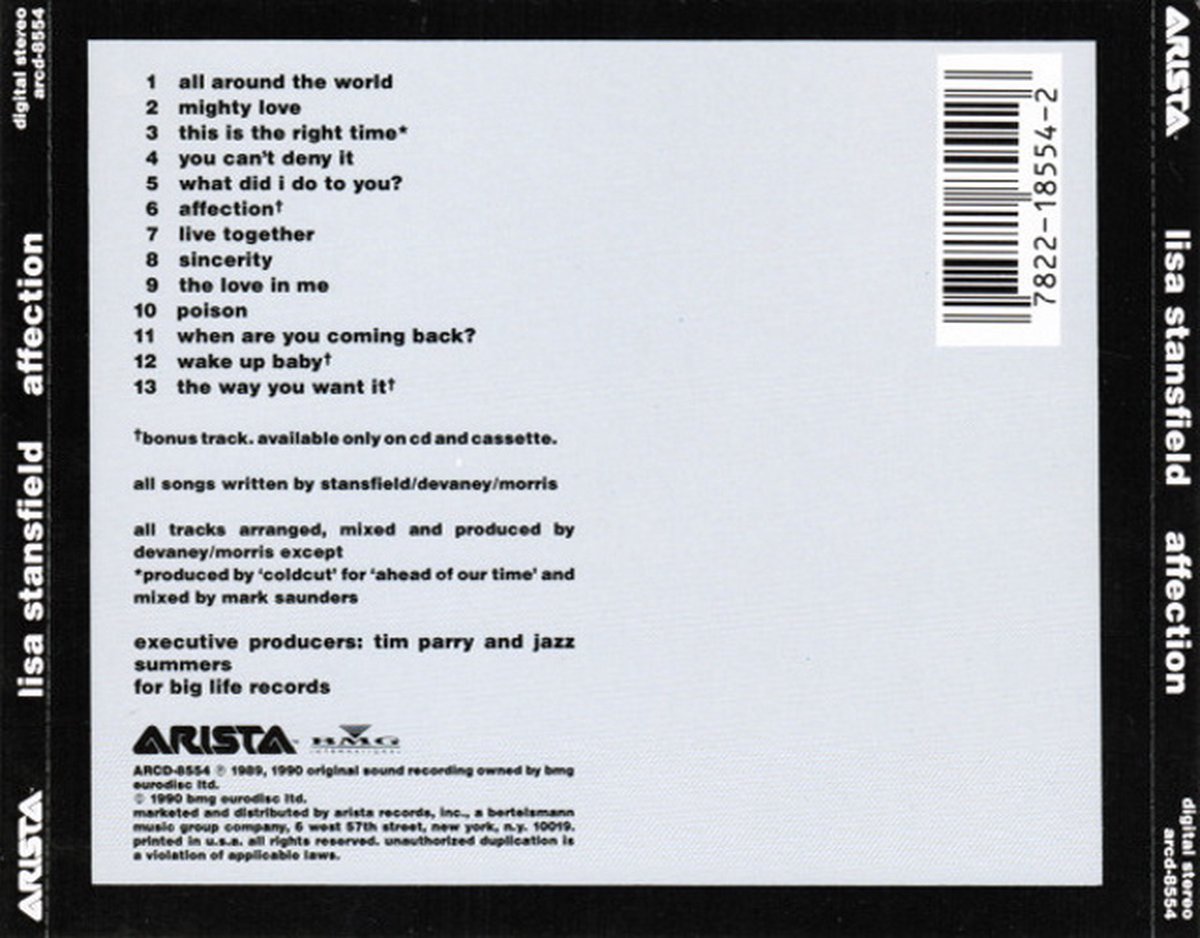 Affection, Lisa Stansfield | CD (album) | Muziek | bol.com