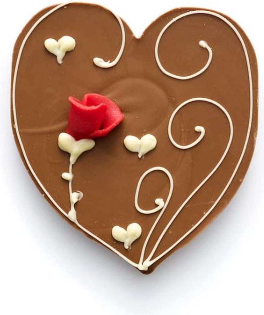 De Bonte Koe chocolade | Ambachtelijk | Melk chocolade hartje met ...