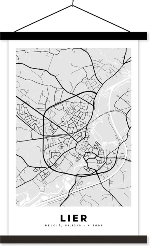 Porte-affiche avec affiche - Affiche scolaire - Plan de la ville ...