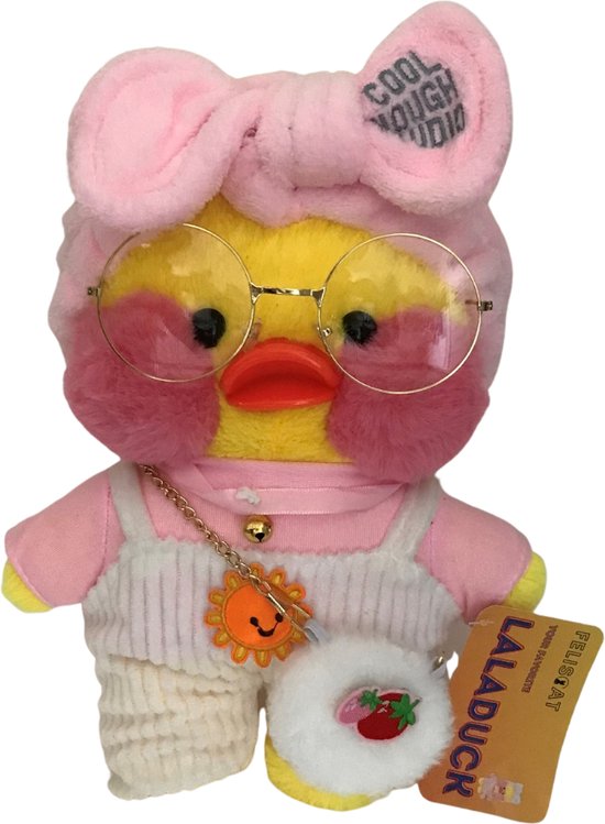 LALADUCK ANGELA- PAPER DUCK - LALAFANFAN - Knuffel - Eend Pluche ...