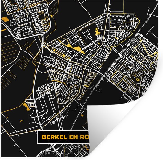 Muurstickers - Sticker Folie - Berkel en Rodenrijs - Black and Gold ...