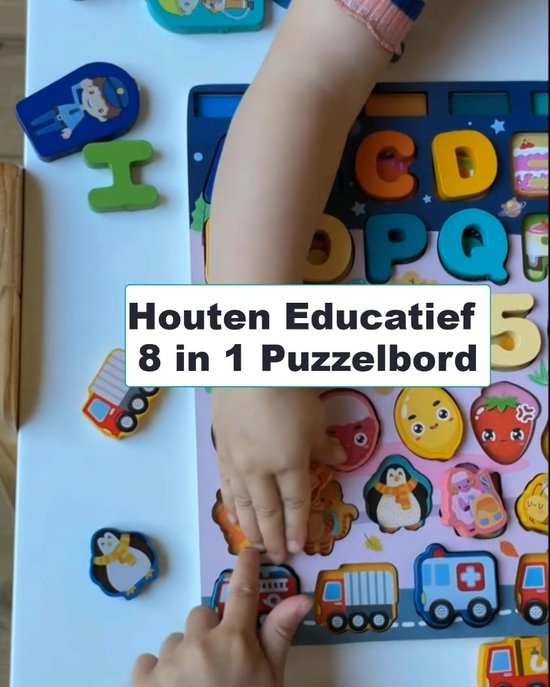 Kadopa Premium Montesorri Puzzel, Spelenderwijs Kleuren Beroepen ...