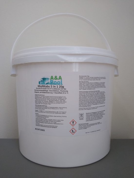 MULTI-TABS 5-in-1 20 grams 5 kg Chloor combitabs - jacuzzi ...