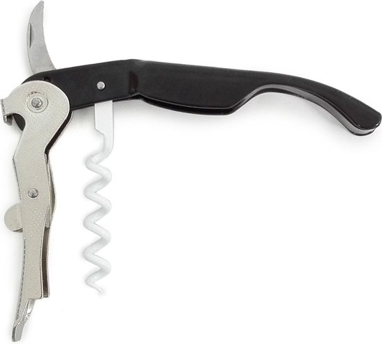 Pulltex Pullparrot RVS Kurkentrekker Linkshandig Zwart - ClickCut systeem - Verwijder... | bol