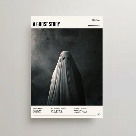 A Ghost Story Poster - Minimalist Filmposter A3 - A Ghost Story Movie ...