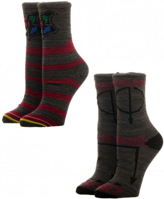 Harry Potter - Juniors Crew Set of 2 Socks - Multicolor | bol