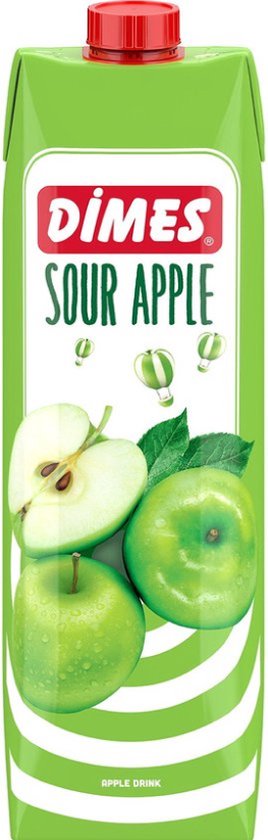 Dimes - sour apple - 4 x 1L | bol