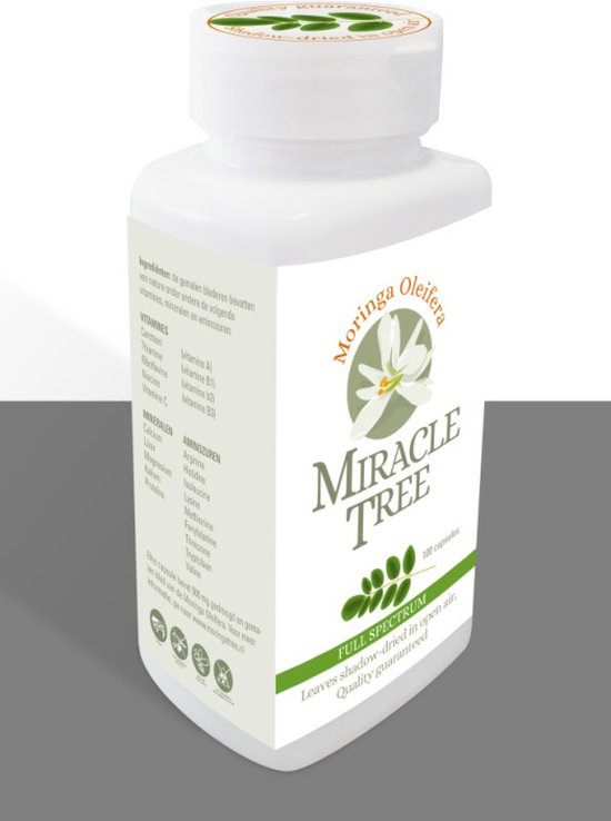 miracle-tree - moringa oleifera capsules 100stuks | bol.com