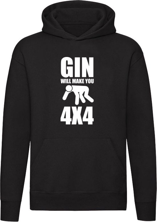 Gin will make you 4x4 | drank | alcohol | sterke drank | Unisex | Trui ...