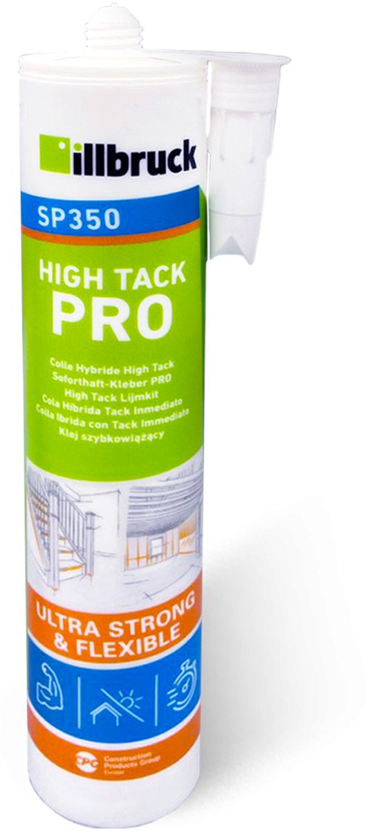 SP350 High Tack Pro Lijmkit | Zwart | 310 ML | | bol.com