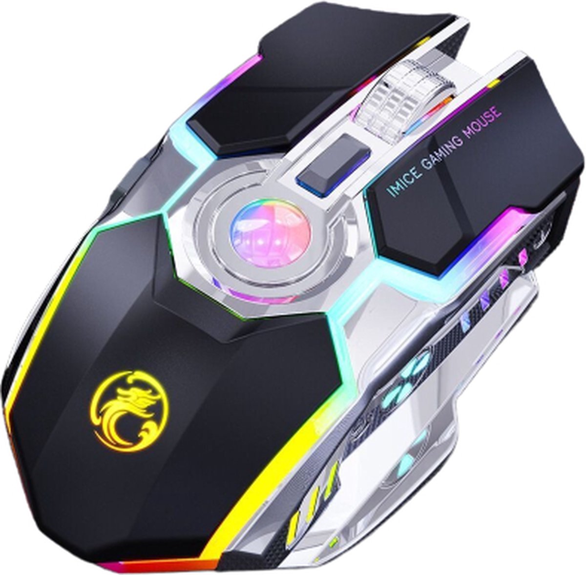 Draadloze Gaming Muis - Met RGB Verlichting - Draadloos - Game Muis ...