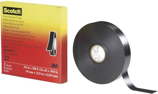 Scotch Scotch™ 22 SCOTCH22-38X33 Isolatietape Scotch 22 Zwart (l x b ...