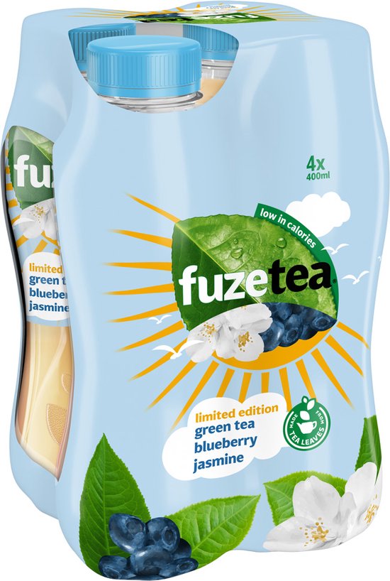 Fuze Tea Green Tea Blueberry Jasmine 4 x 400ml | bol.com