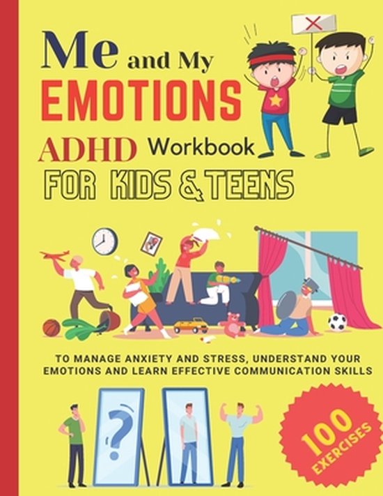 ME AND MY EMOTIONS - ADHD workbook for kids & teens to Manage Anxiety ...