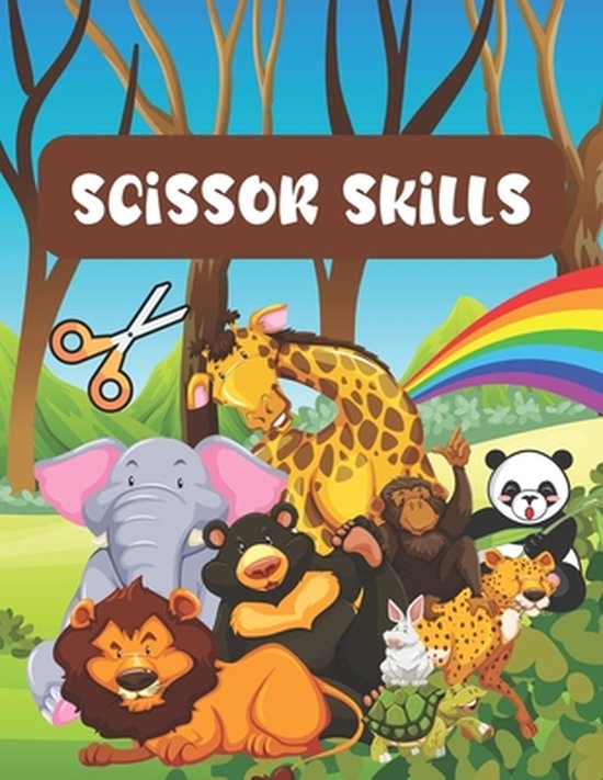 Scissor skills activity book for kids ages 3-5: Scissor activities for ...