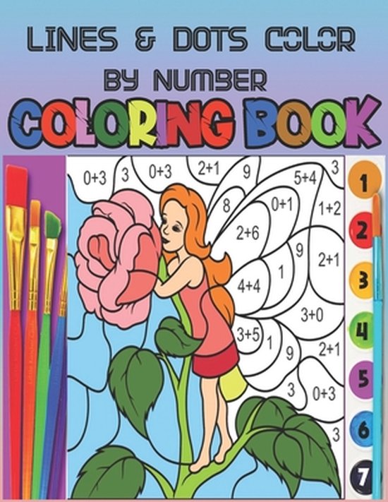 LINES & DOTS Color By Number coloring book: Fun and Easy Color by ...