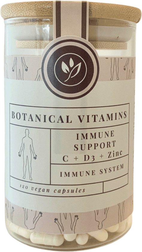 Immuniteit C + D3 + Zink - 120 capsules - Hoog gedoseerd op 200% ...