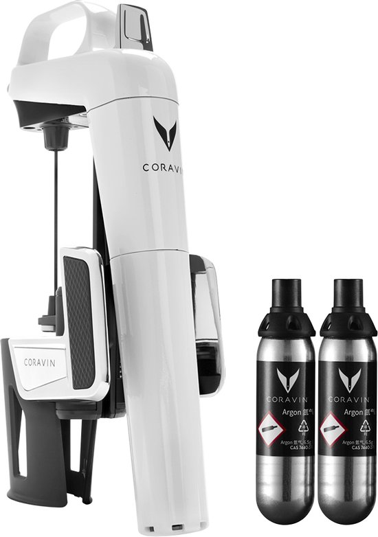 Coravin Model Two Elite - Wijnsysteem - RVS - 6x14x21 cm - Wit | bol