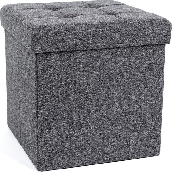 The Mash - Tabouret avec espace de rangement, siège cube avec couvercle ...