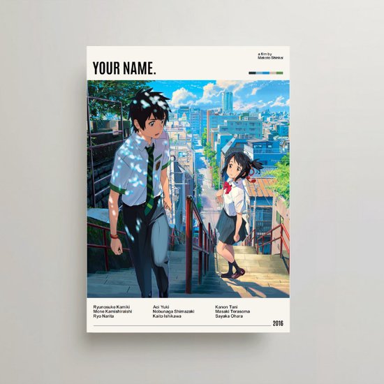 Anime Poster - Your Name. Poster - Minimalist Poster A3 - Your Name ...