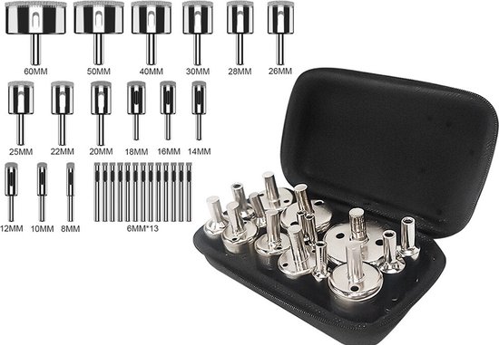 WiseGoods Luxe Boorkop Set 29 - Borenset - Gereedschapset Boren ...