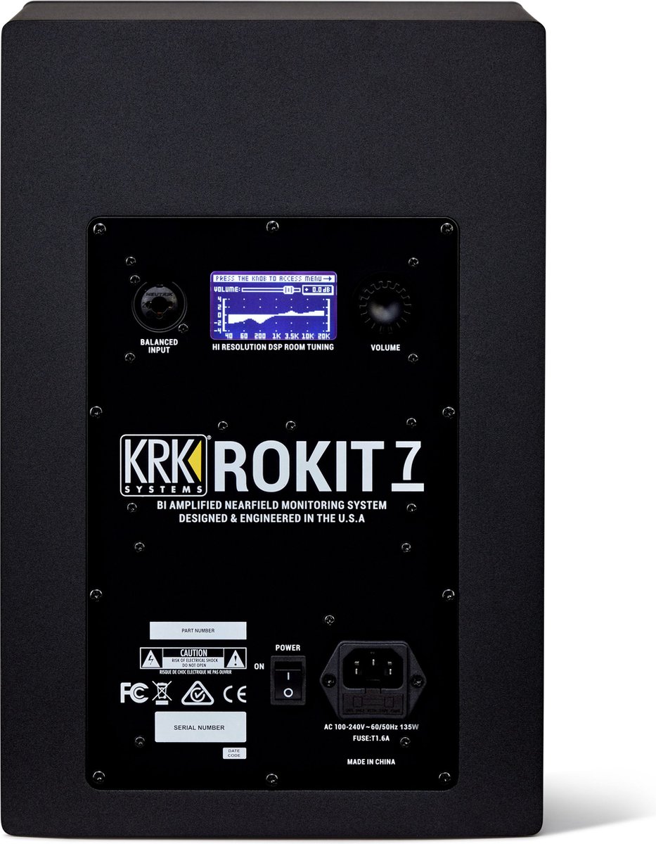 KRK Rokit RP7 G4 - 2 weg Actieve studio monitor - 145W - Zwart | bol.com