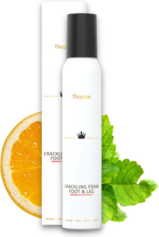 Thopise | Crackling foam - Orange & Patchouli - voet & benen foam - 200ml | bol