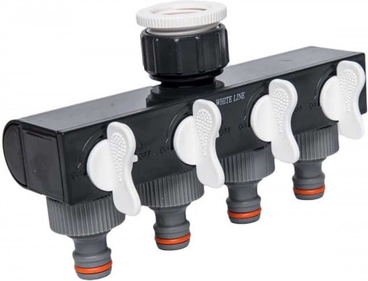 Synx Tools Waterverdeler Slangkoppeling 4 kraanaansluiting - Waterverdeler 4 Wegstuk -... | bol.com