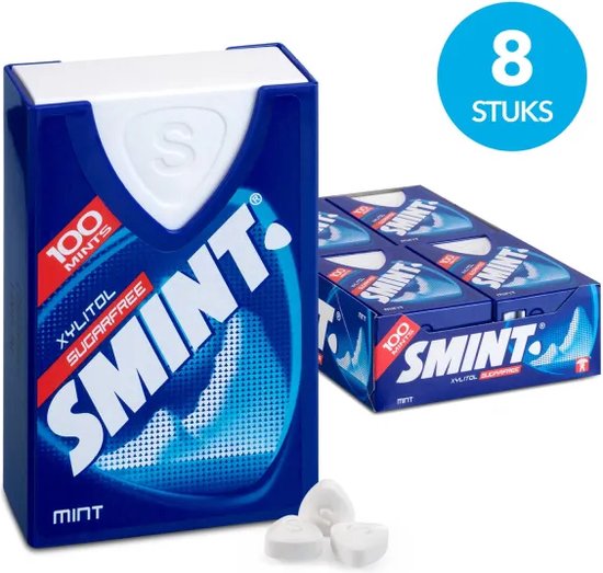 Smint mint big | 8x 100 stuks - voordeelverpakking | bol