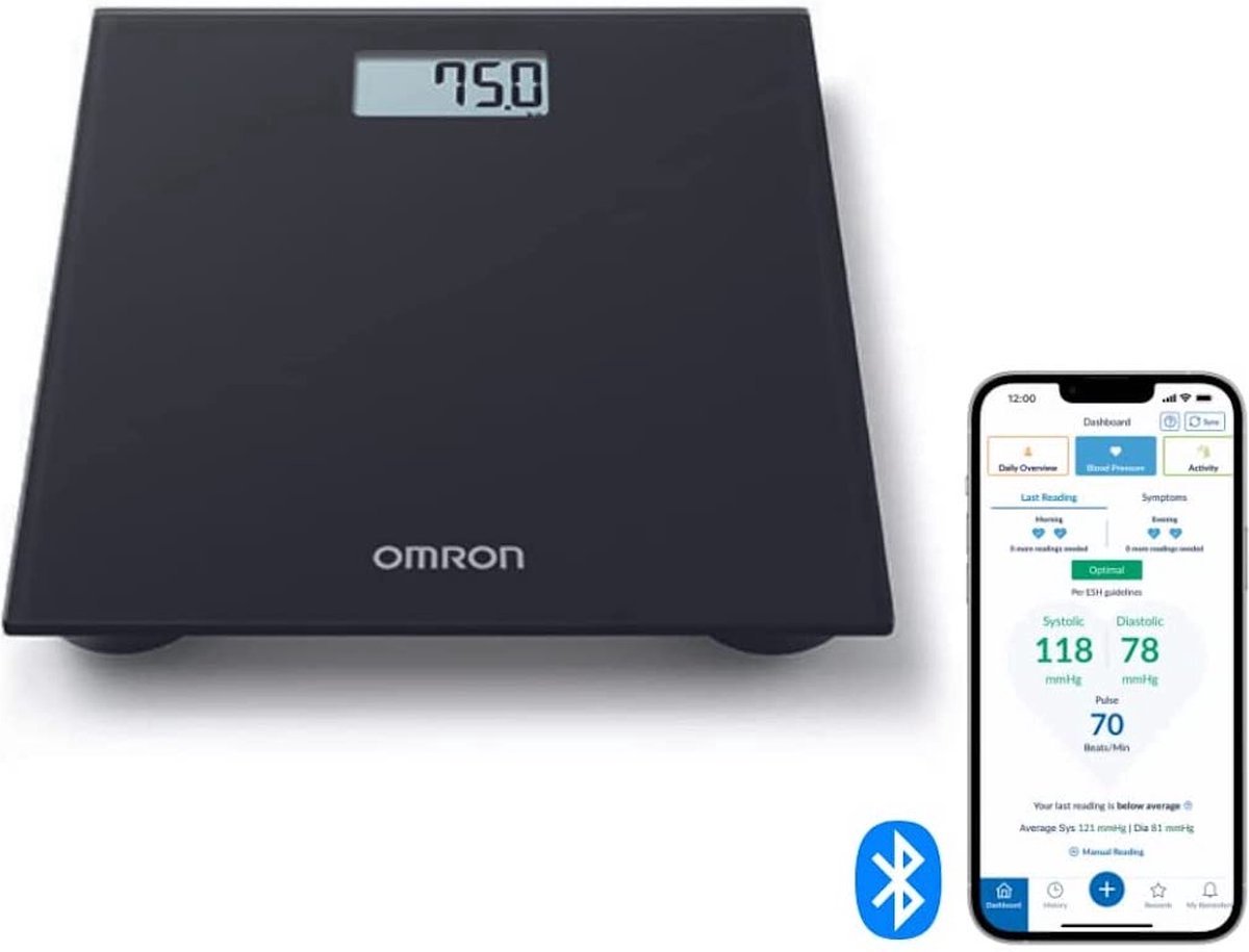 OMRON HN300T2 Intelli IT Personenweegschaal - Slimme Weegschaal met BMI ...