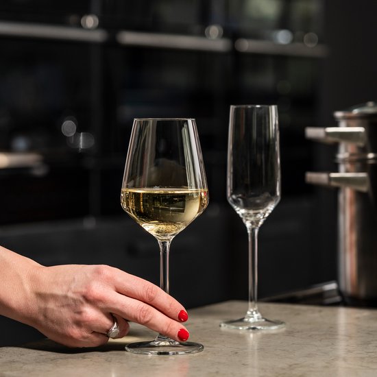 Libbey Wijnglazen Witte Wijn Seli – 370 ml / 37 cl - 6 Stuks - Vaatwasserbestendig -... | bol