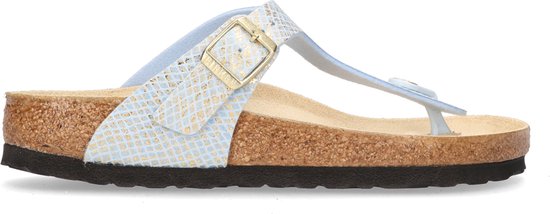 Birkenstock Gizeh Python slippers blauw - Maat 38 | bol