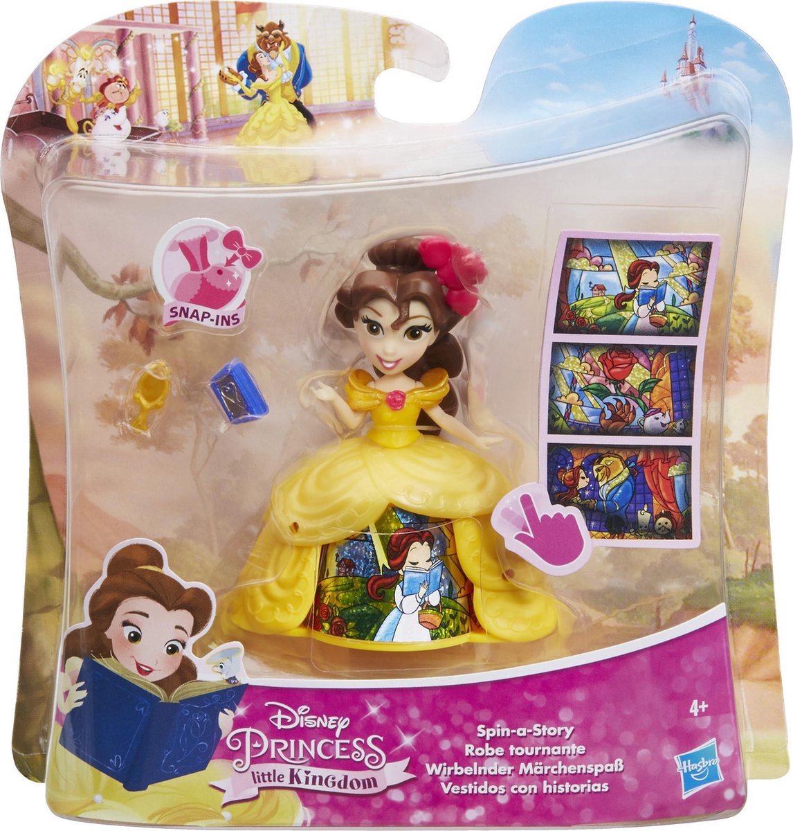 Disney Princess Spin-a-story Belle en het Beest - Speelfiguur | bol.com