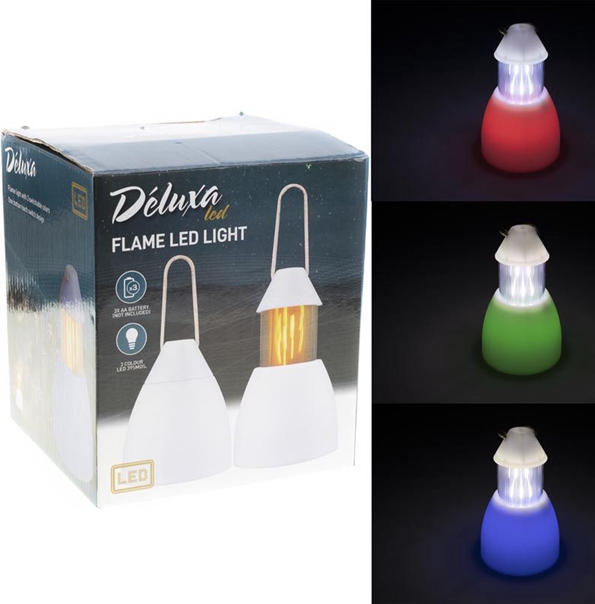 Deluxa LED lamp tafellamp voor buiten met vlam effect - Meerdere ...
