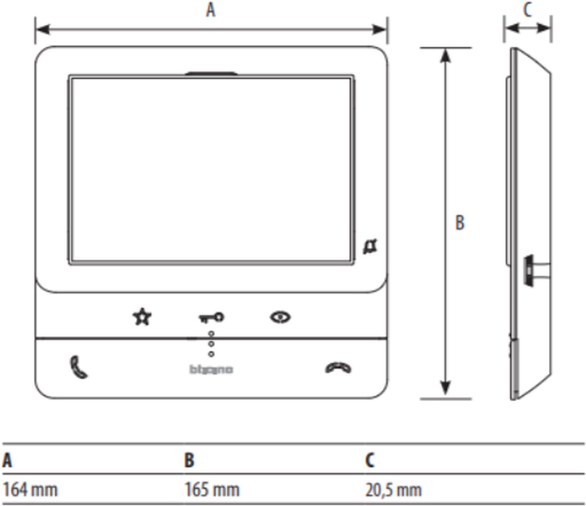 Bticino Monitor Deurcommunicatie-binnenpost Bt-344652 | bol.com