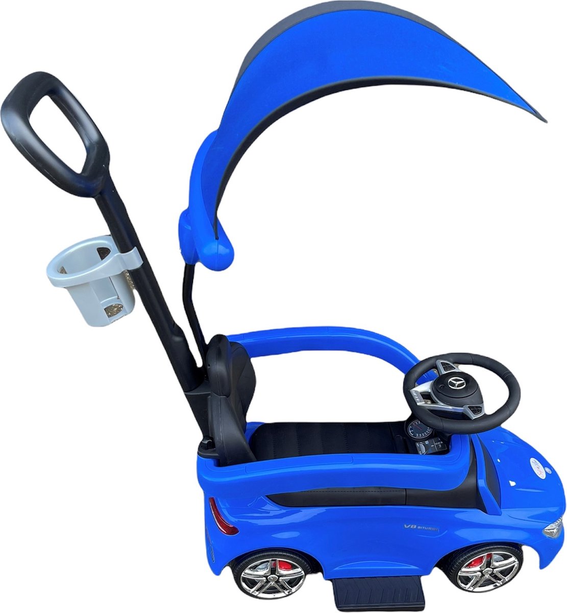 Mercedes Amg C63 Loop Auto , Kinderen loopauto met duwstang en luifel ...