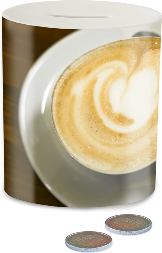 Spaarpot - Spaarblik - Een afbeelding van een latte macchiato ...