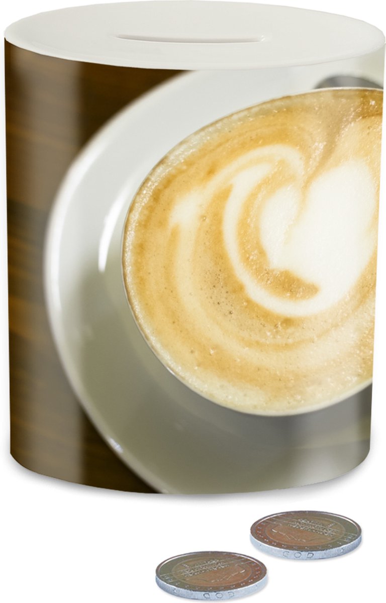 Spaarpot - Spaarblik - Een afbeelding van een latte macchiato ...